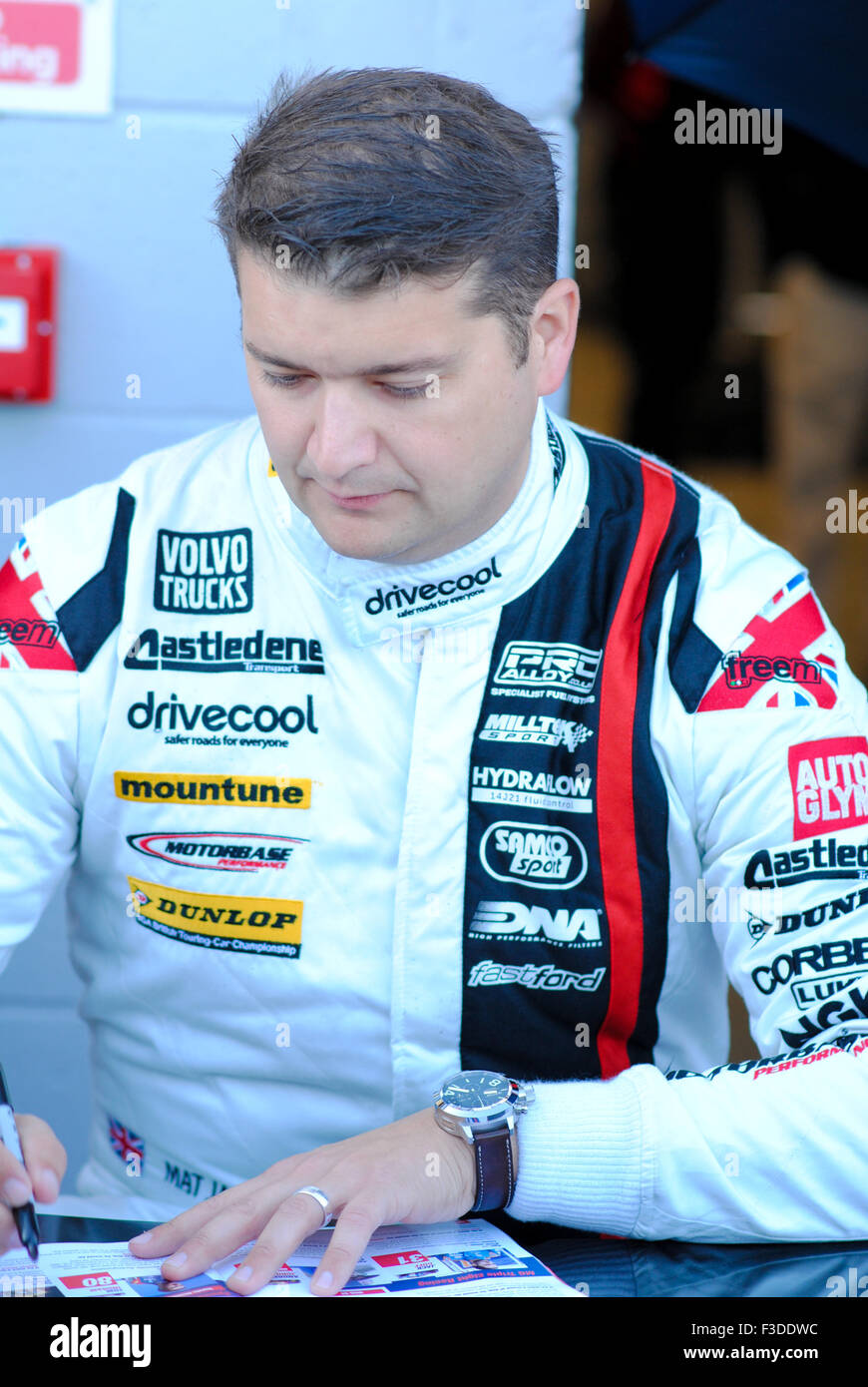 Mat Jackson BTCC racing driver Stock Photo - Alamy