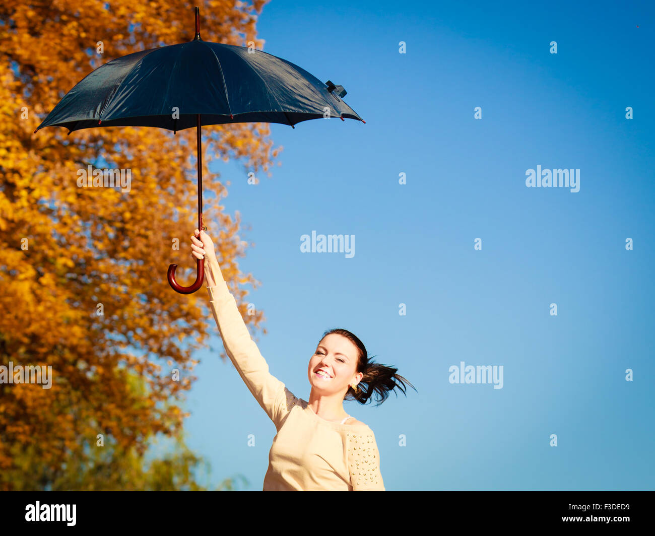 Happiness freedom and people concept. Casual young woman teen girl ...