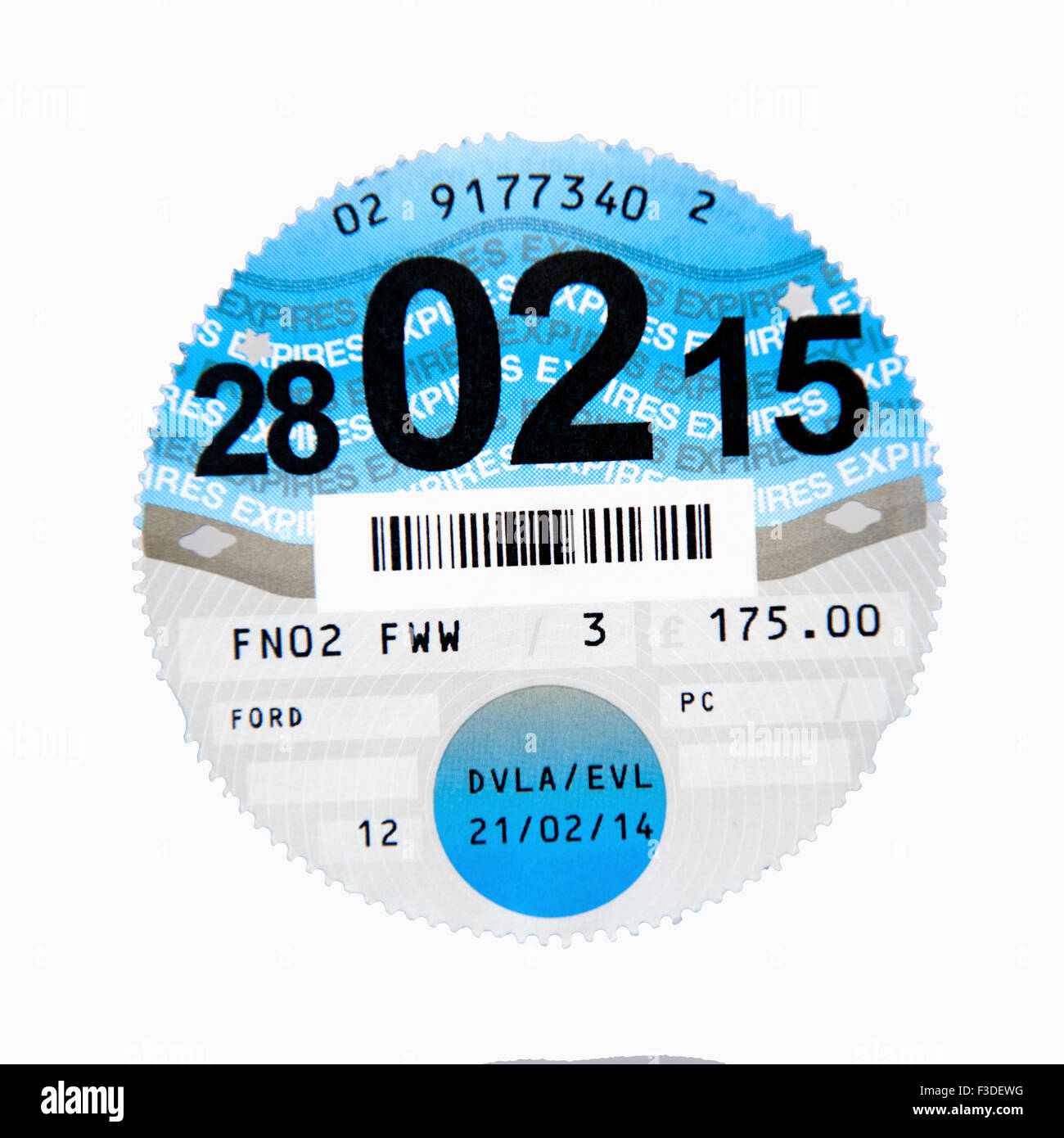 Tax disc hi-res stock photography and images - Alamy