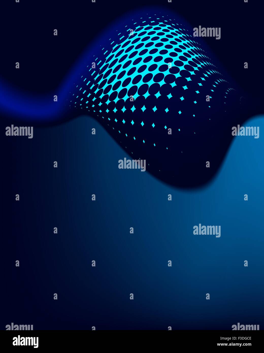 Background Composition, Web Template (Halftone) Vector Art Stock Vector ...