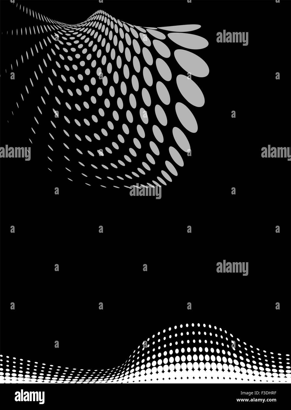 Background Composition, Web Template (Halftone) Vector Art Stock Vector ...