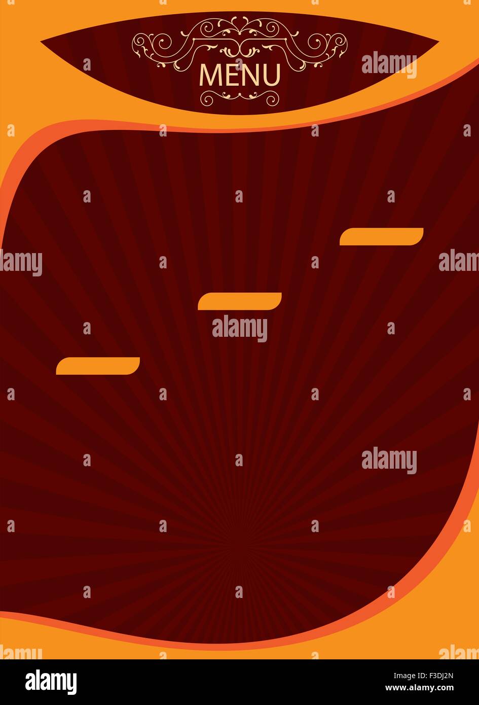 Menu Card Design Template Vector Art Stock Vector Image & Art - Alamy