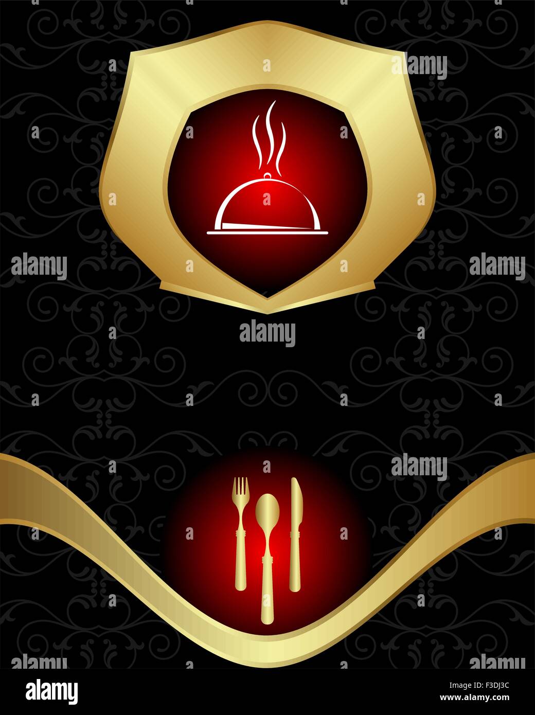 Menu Card Design Template Vector Art Stock Vector Image & Art - Alamy