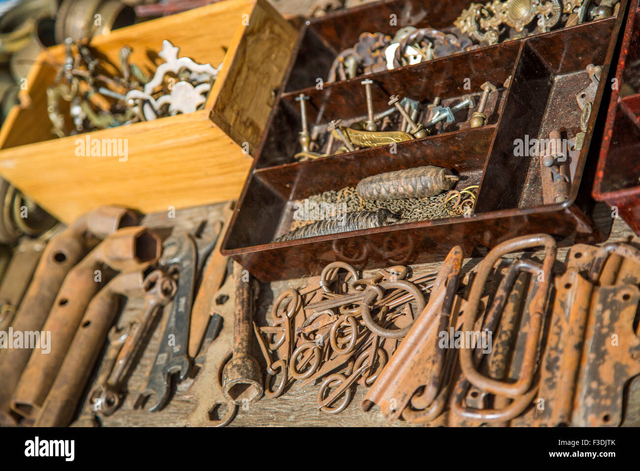 Old metalic tools Stock Photo - Alamy
