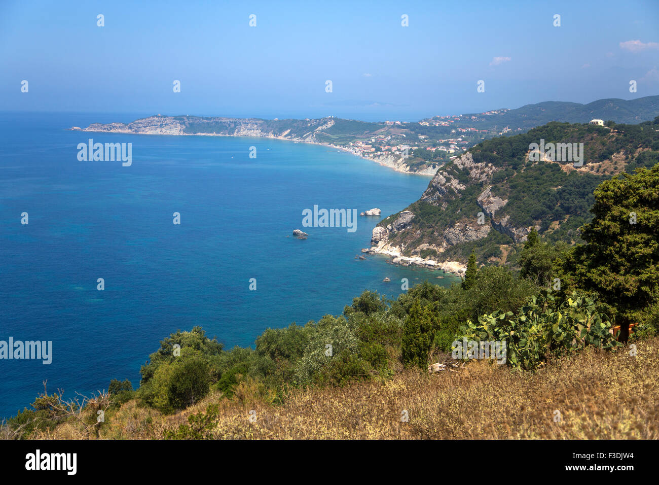 Costline at Corfu, Greece Stock Photo - Alamy