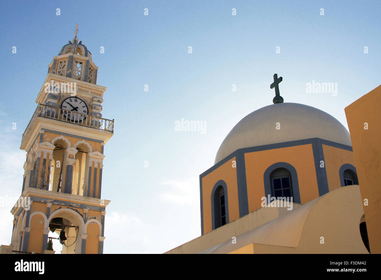 Beautiful bell tower in a blue sky Stock Photo - Alamy