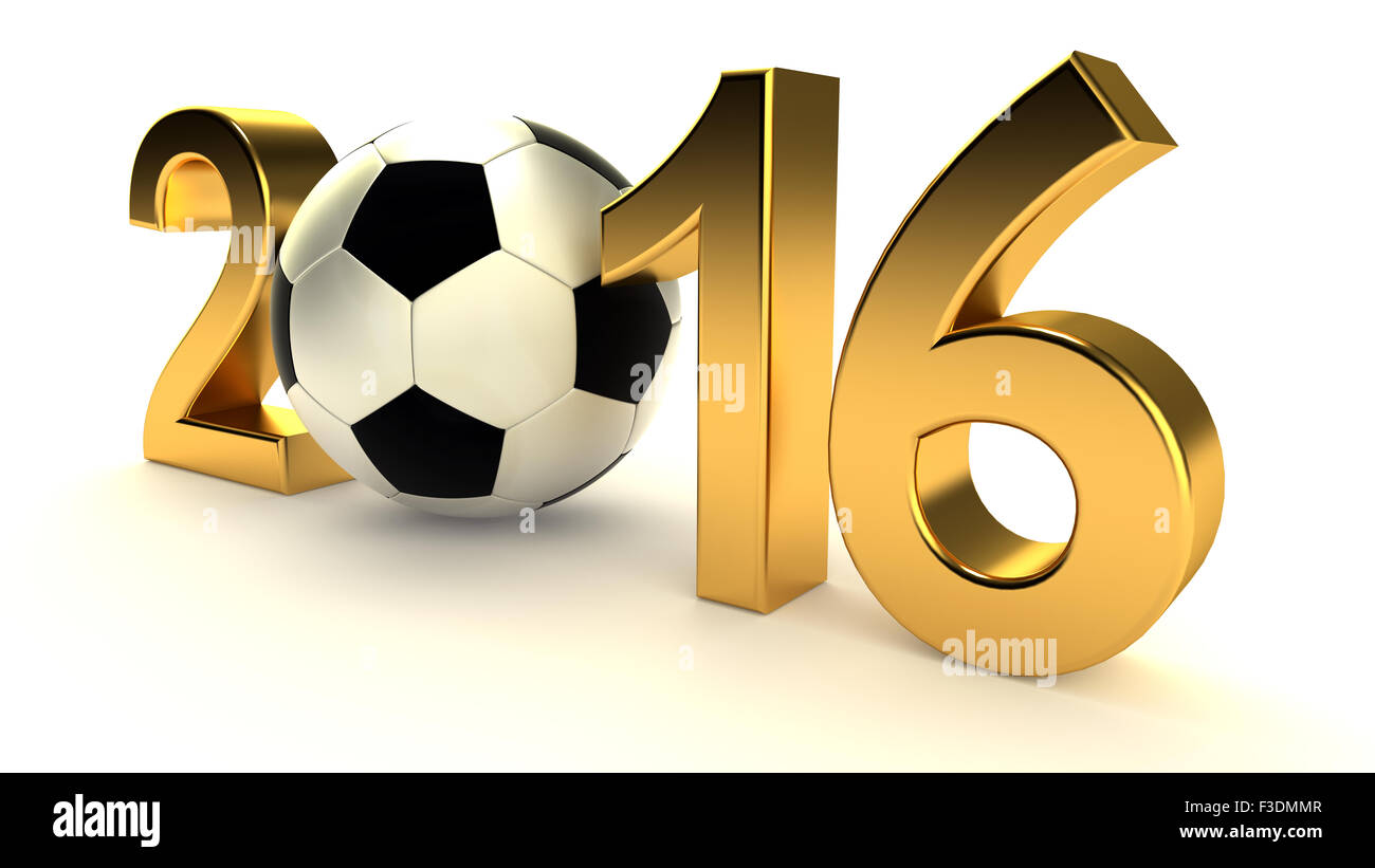 Soccer 2016 concept 3d hi-res stock photography and images - Alamy