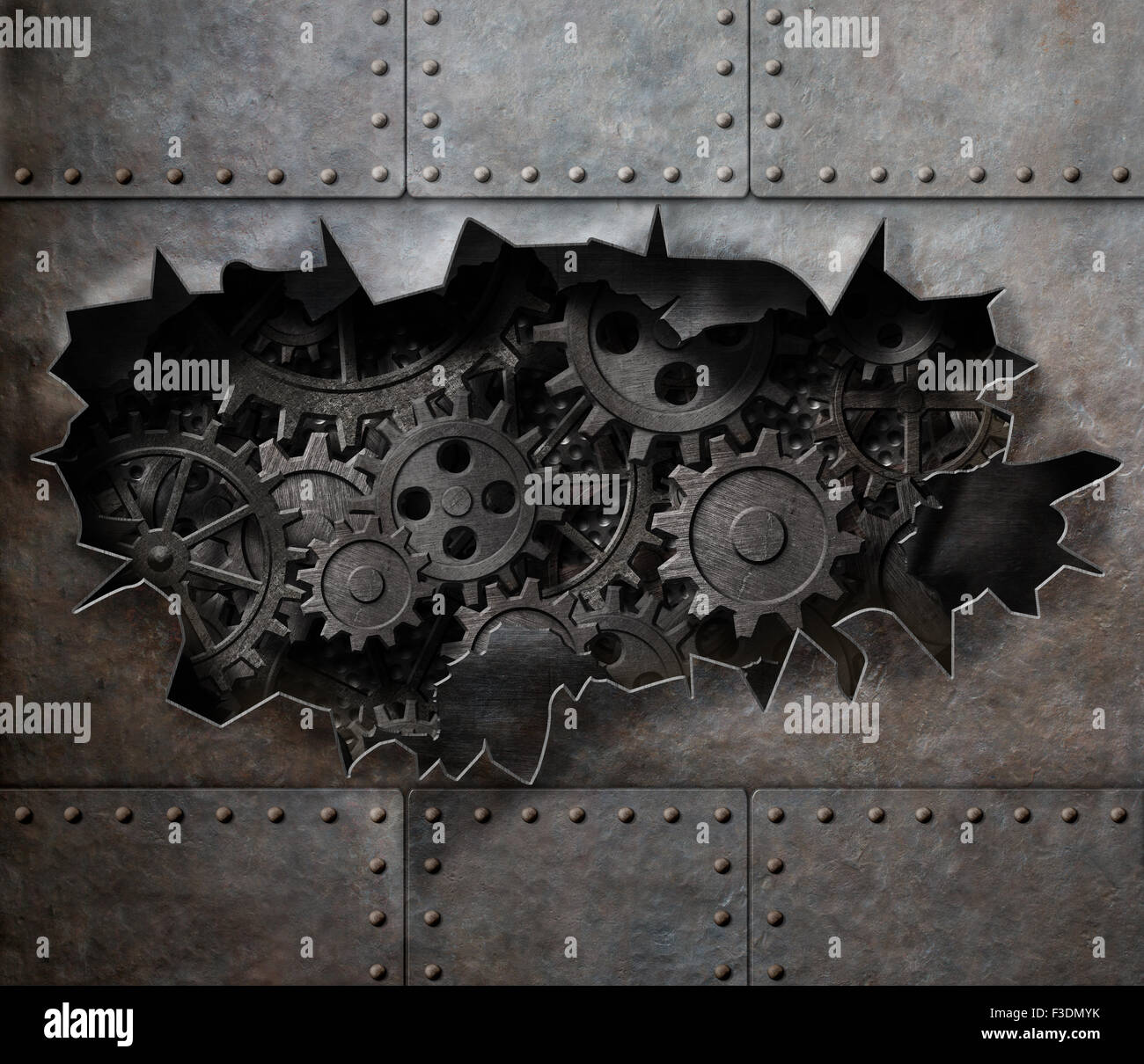 Old iron gears hi-res stock photography and images - Alamy