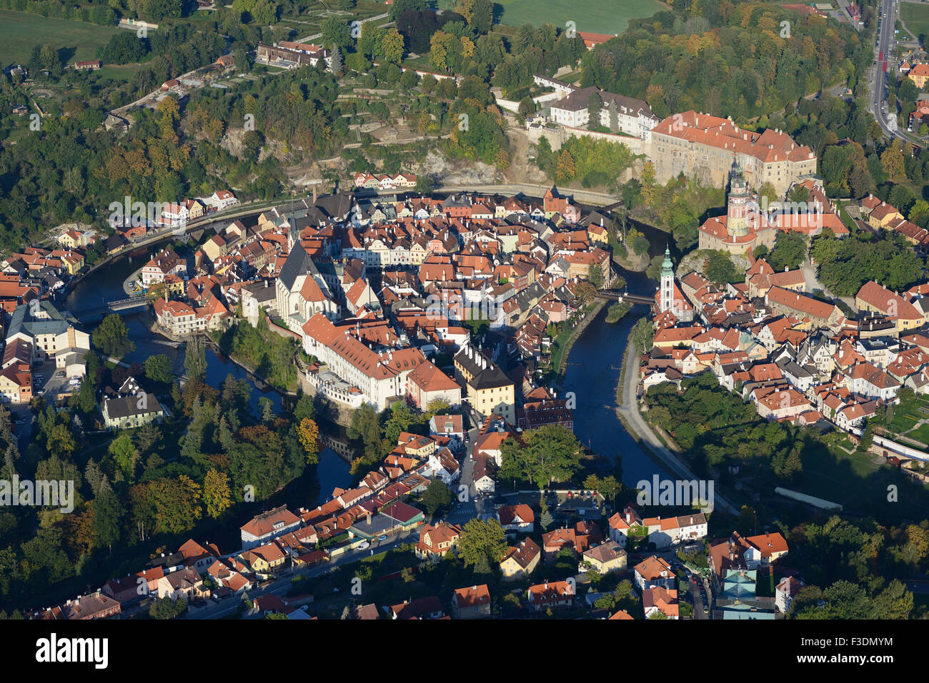 Cesky krumlov view town castle hi-res stock photography and images - Alamy