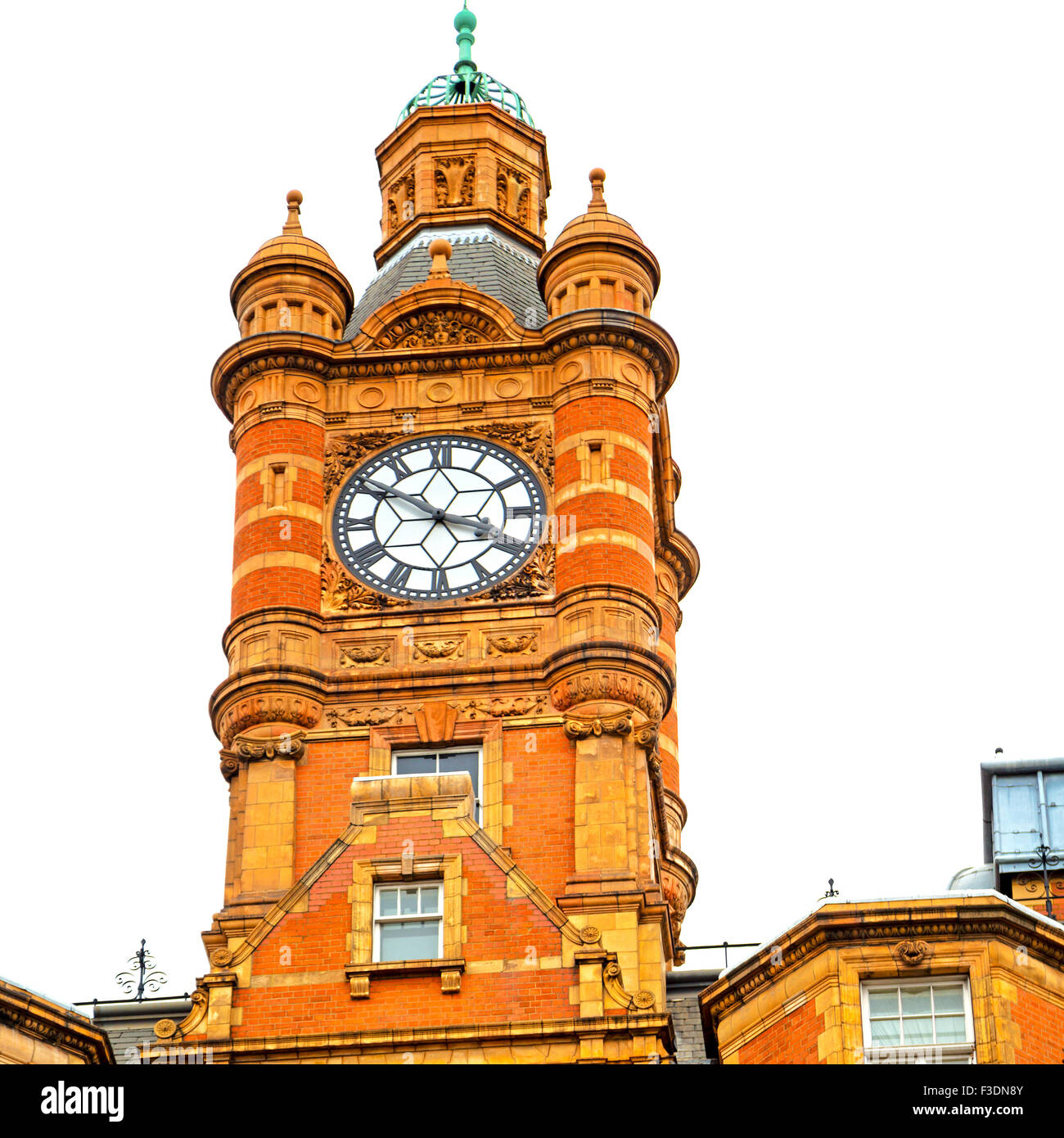old architecture in london england windows and brick exterior wall ...
