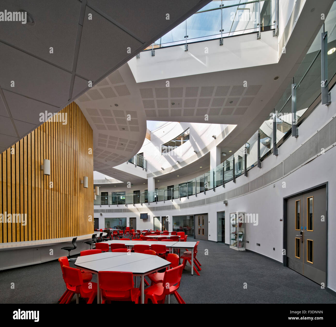 Main building interior, ground floor. Rotunda housing lecture theatre ...