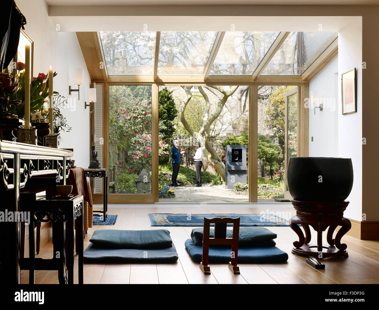 View from Shrine Room towards garden. The Zen Centre, London, United ...