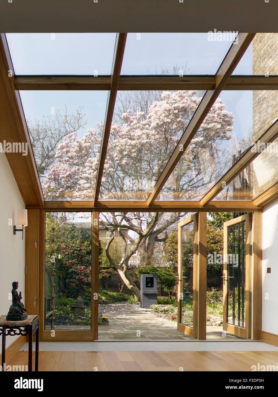 Glass roof of Shrine Room. The Zen Centre, London, United Kingdom ...