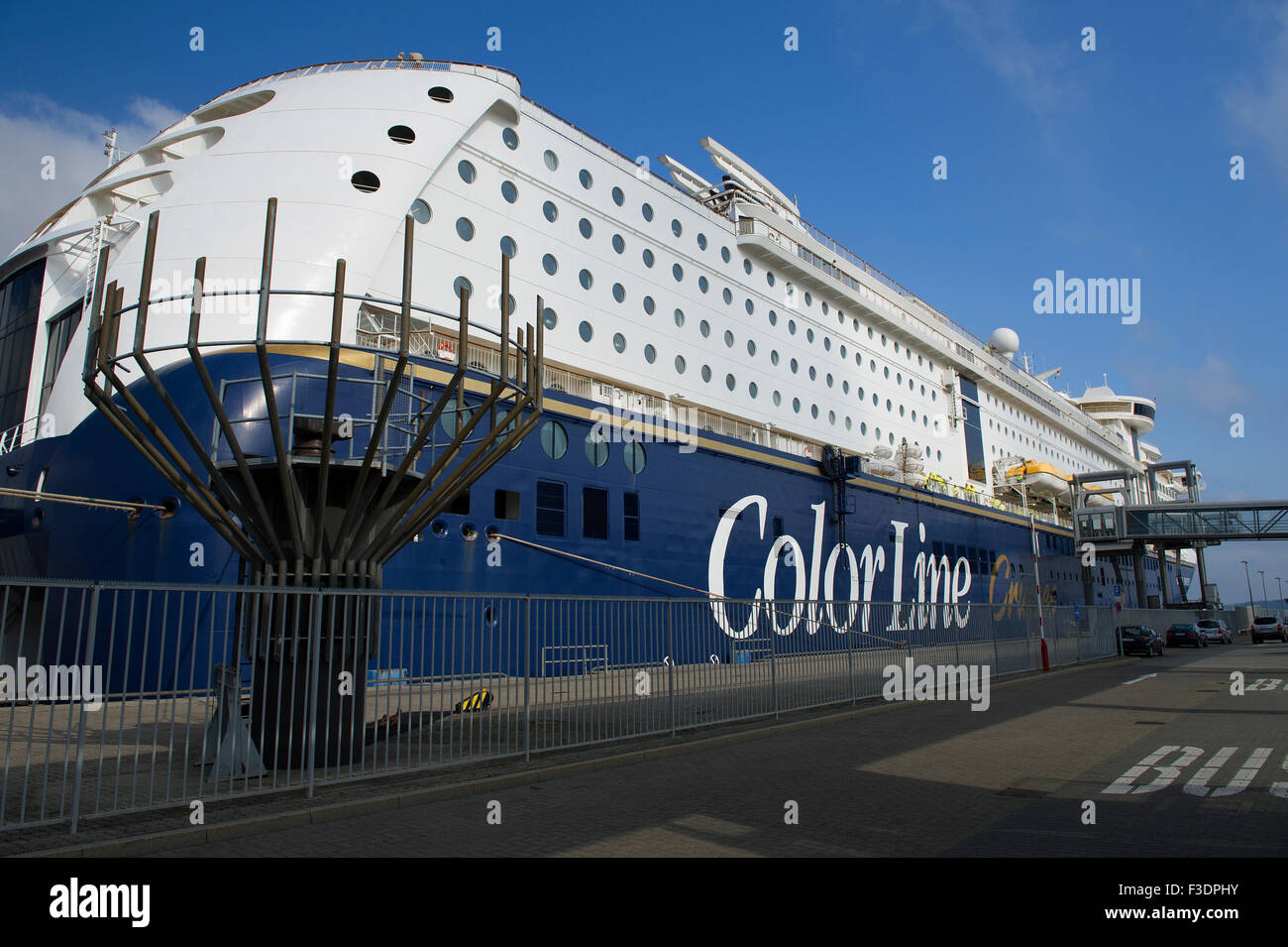 Color Line, Kiel ferry port, Baltic Sea, Schleswig-Holstein, Germany ...