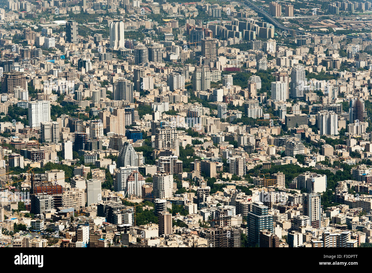 View from Mount Tochal, Tehran, Iran Stock Photo - Alamy