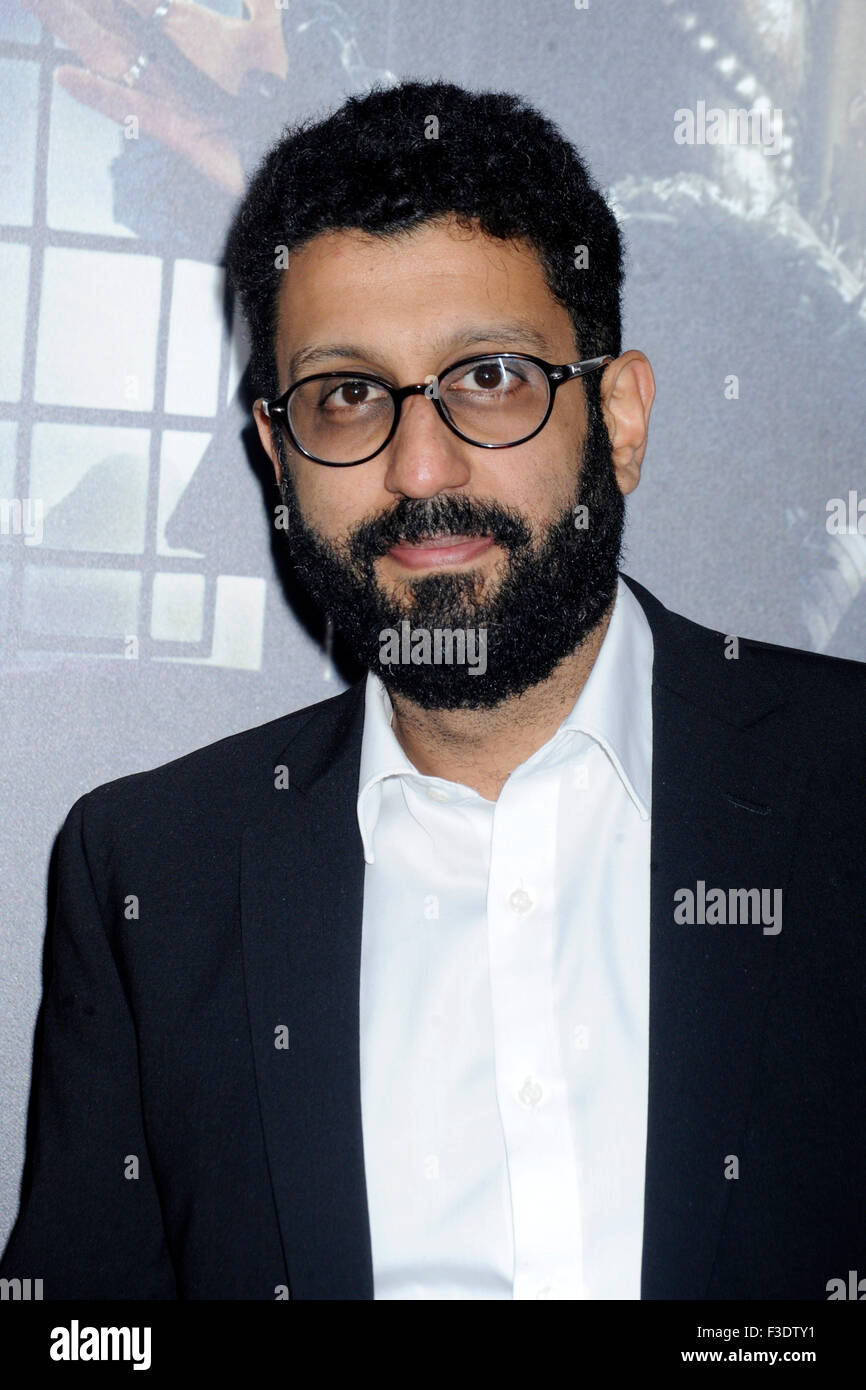 New York City. 4th Oct, 2015. Adeel Akhtar attends the premiere of 'Pan ...
