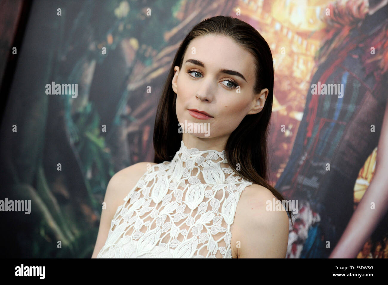 New York City. 4th Oct, 2015. Rooney Mara attends the premiere of 'Pan ...