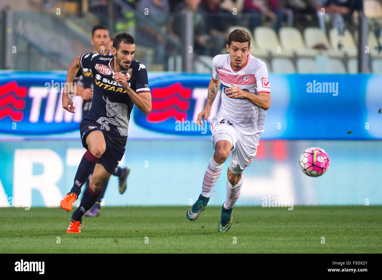 Modena, Italy. 3rd Oct, 2015. Davide Zappacosta (Torino), Raphael ...