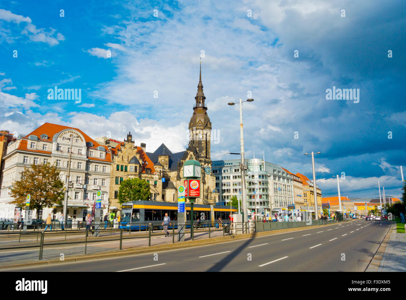 Tröndlinring, ring road, Leipzig, Saxony, Germany Stock Photo - Alamy