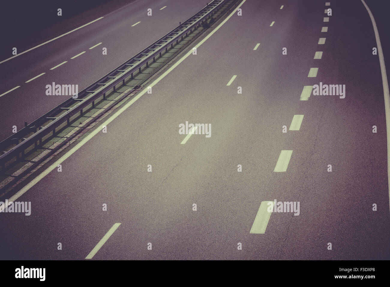 Highway through France close up. Top view Stock Photo - Alamy
