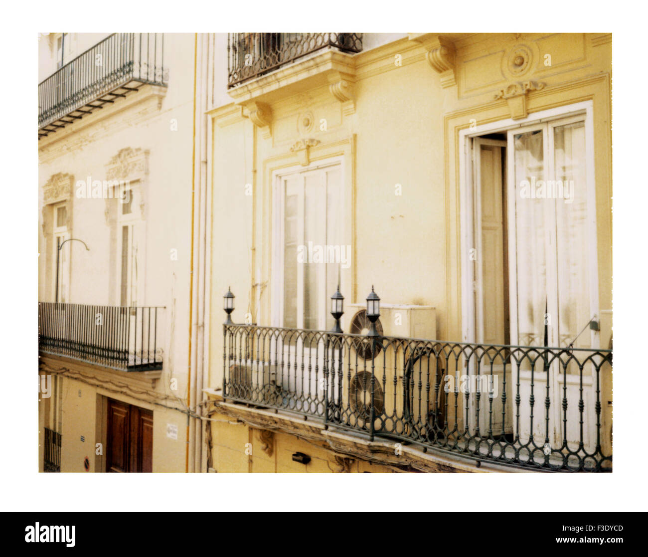 Wrought iron balcony railings Cut Out Stock Images & Pictures - Alamy