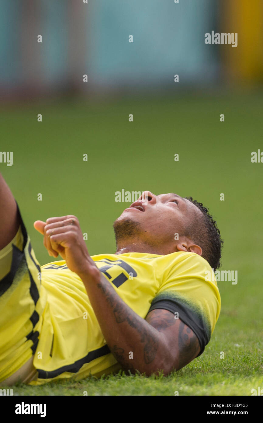 Genova, Italy. 4th Oct, 2015. Fredy Guarin (Inter) Football/Soccer ...