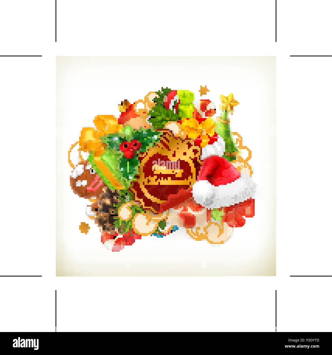 Holly Group Stock Vector Images - Alamy