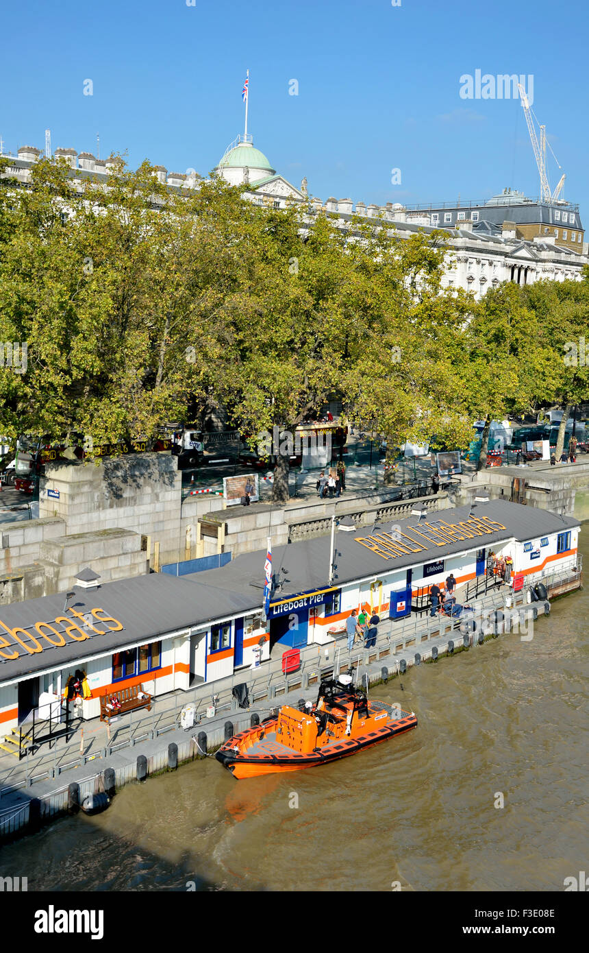 London, England, UK. RNLI Lifeboat Station on the River Thames at the ...