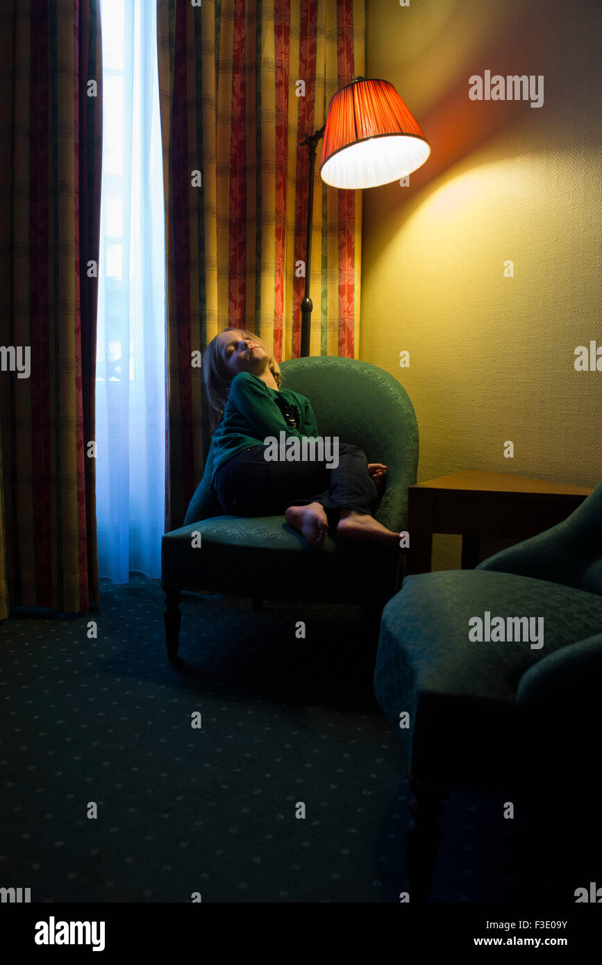 Falling off chair hi-res stock photography and images - Alamy