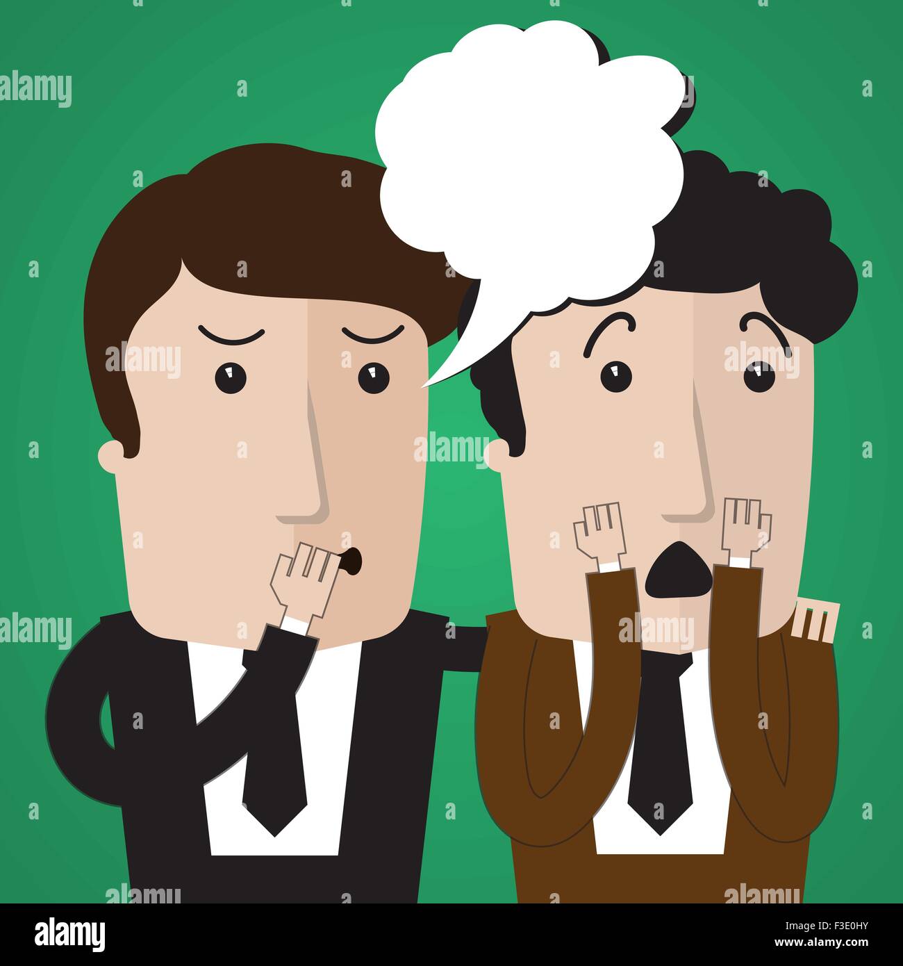 Whispering secret drawing hi-res stock photography and images - Alamy