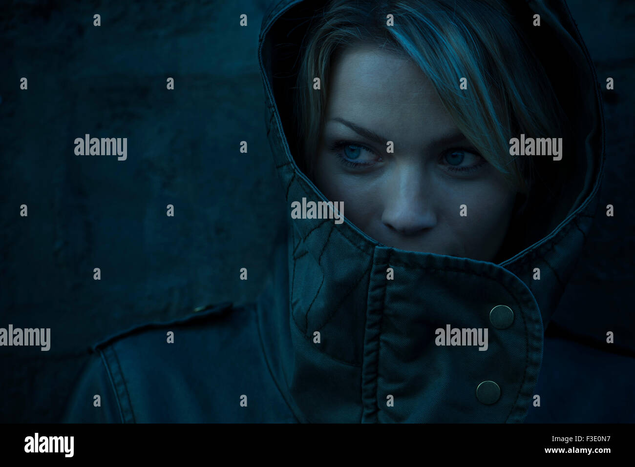 Woman partially wearing face hi-res stock photography and images - Alamy