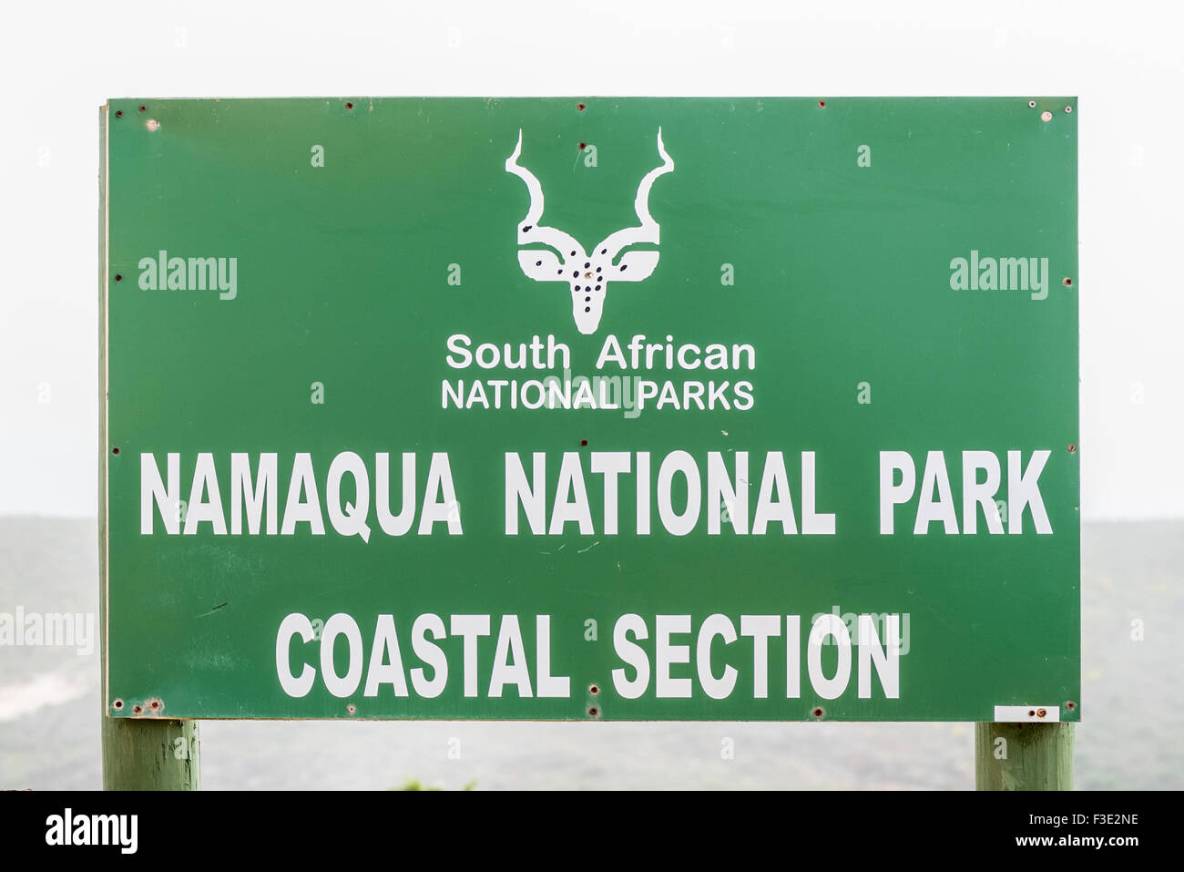 GROENRIVIER, SOUTH AFRICA - AUGUST 16, 2015: Sign board at the entrance ...