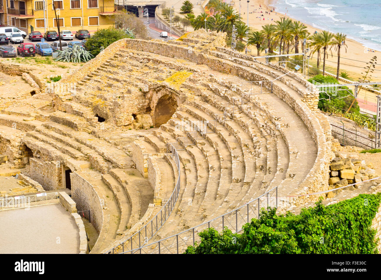 Roman amphitheater. UNESCO World Heritage Site. Tarragona, Catalonia ...