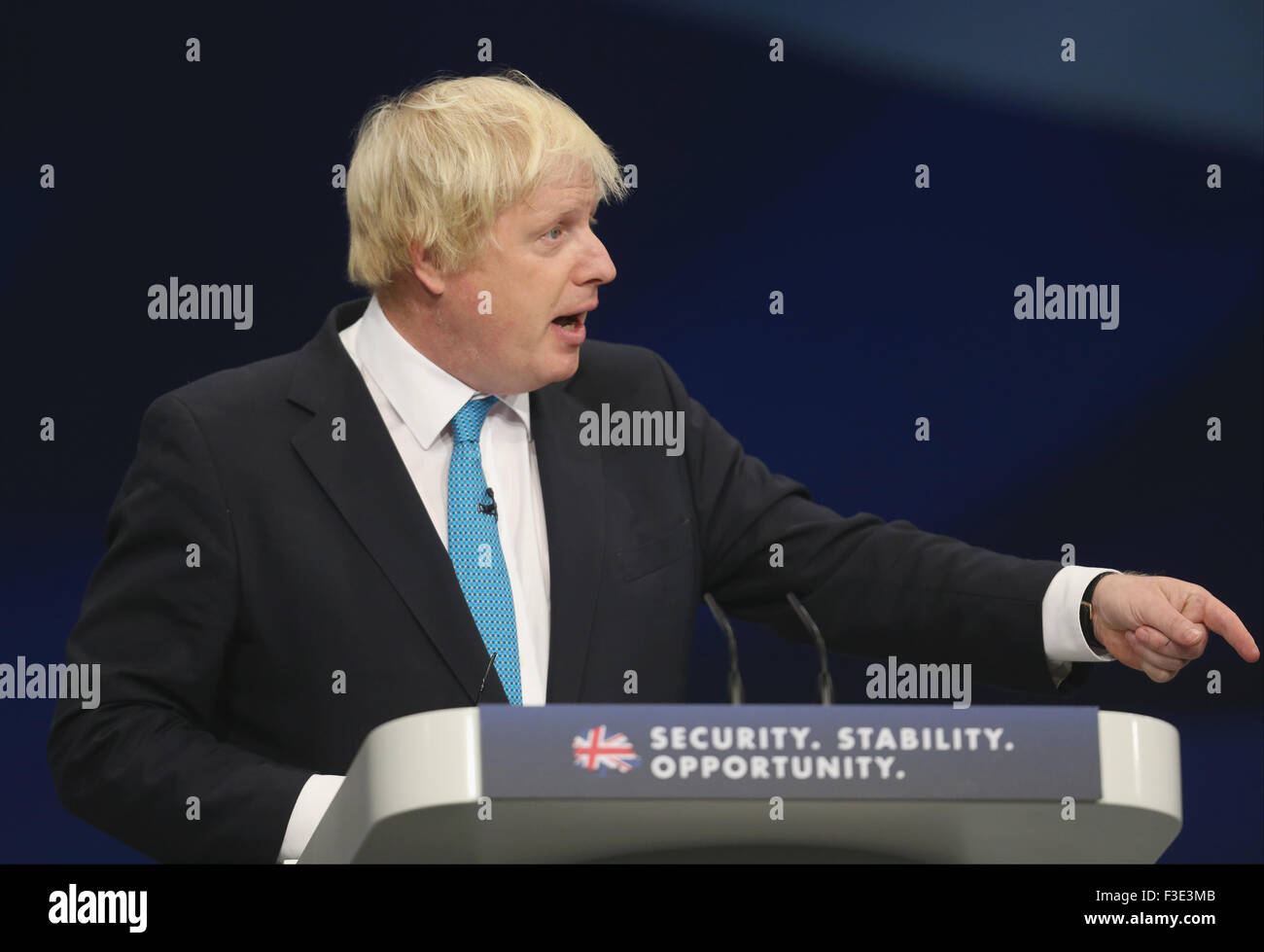Manchester, UK. 6th October, 2015. Boris Johnson Mayor Of London ...