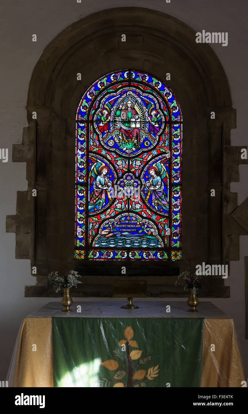St John the Baptist Church at Edlingham in Northumberland Stock Photo ...