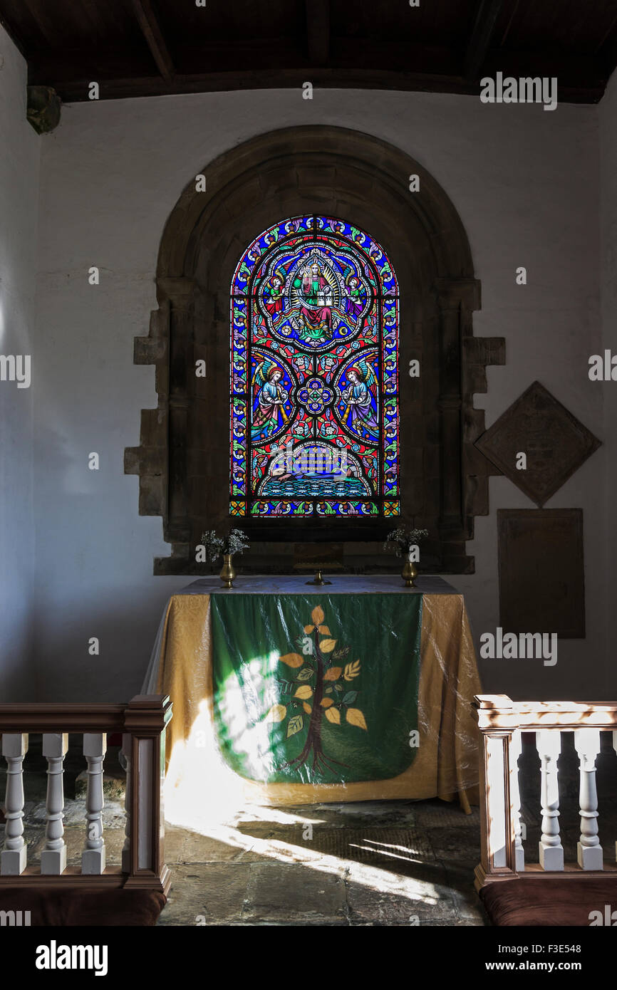 St John the Baptist Church at Edlingham in Northumberland Stock Photo ...