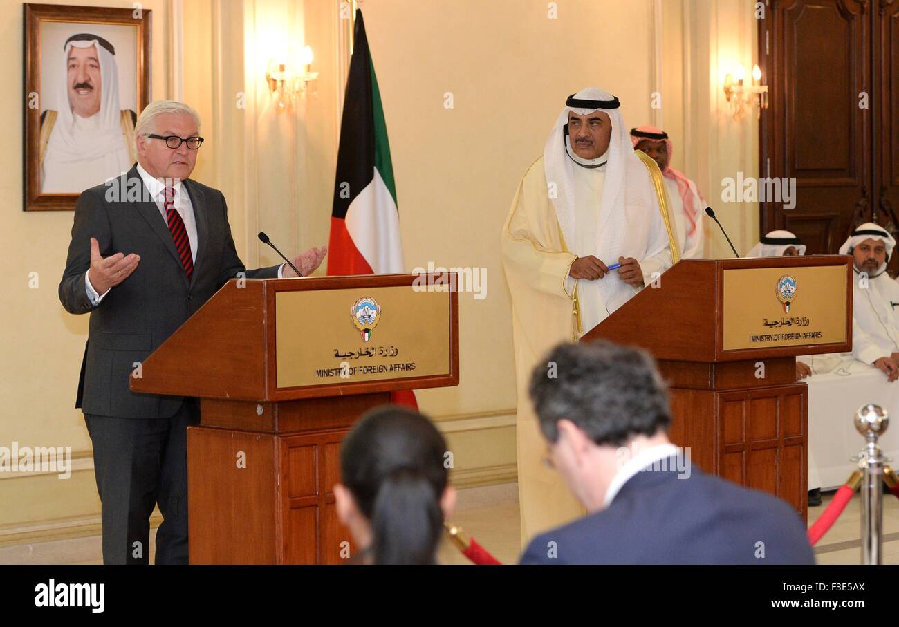 Kuwait City. 6th Oct, 2015. Kuwaiti Foreign Minister Sheikh Sabah al ...