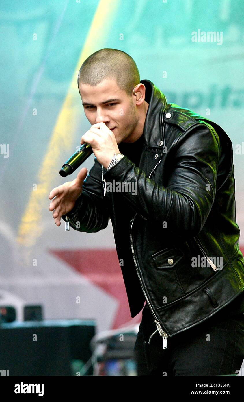 New York, NY, USA. 5th Oct, 2015. Nick Jonas in attendance for Z100's ...