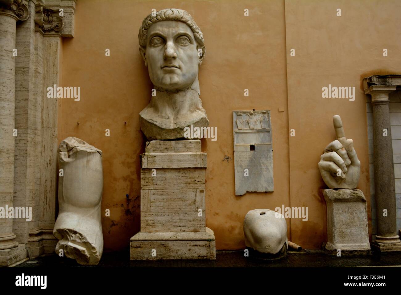 Statue of Constantine in the Capitoline museum, Rome, Italy Stock Photo ...