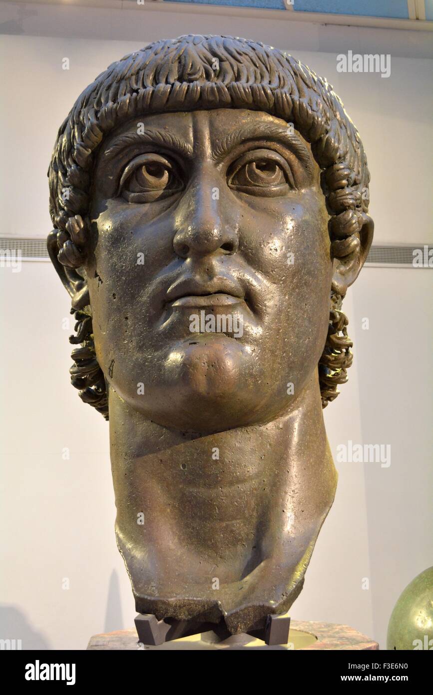 Giant head of emperor constantine statue hi-res stock photography and ...