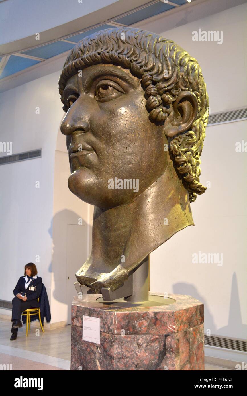 Giant head of emperor constantine statue hi-res stock photography and ...
