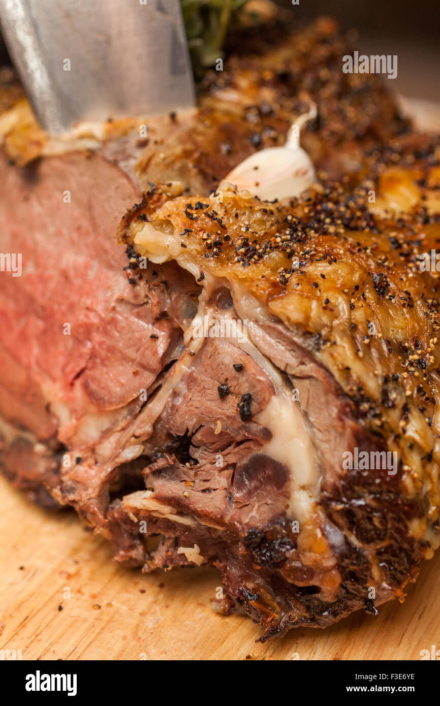 Beef steak cooked medium cut hi-res stock photography and images - Alamy
