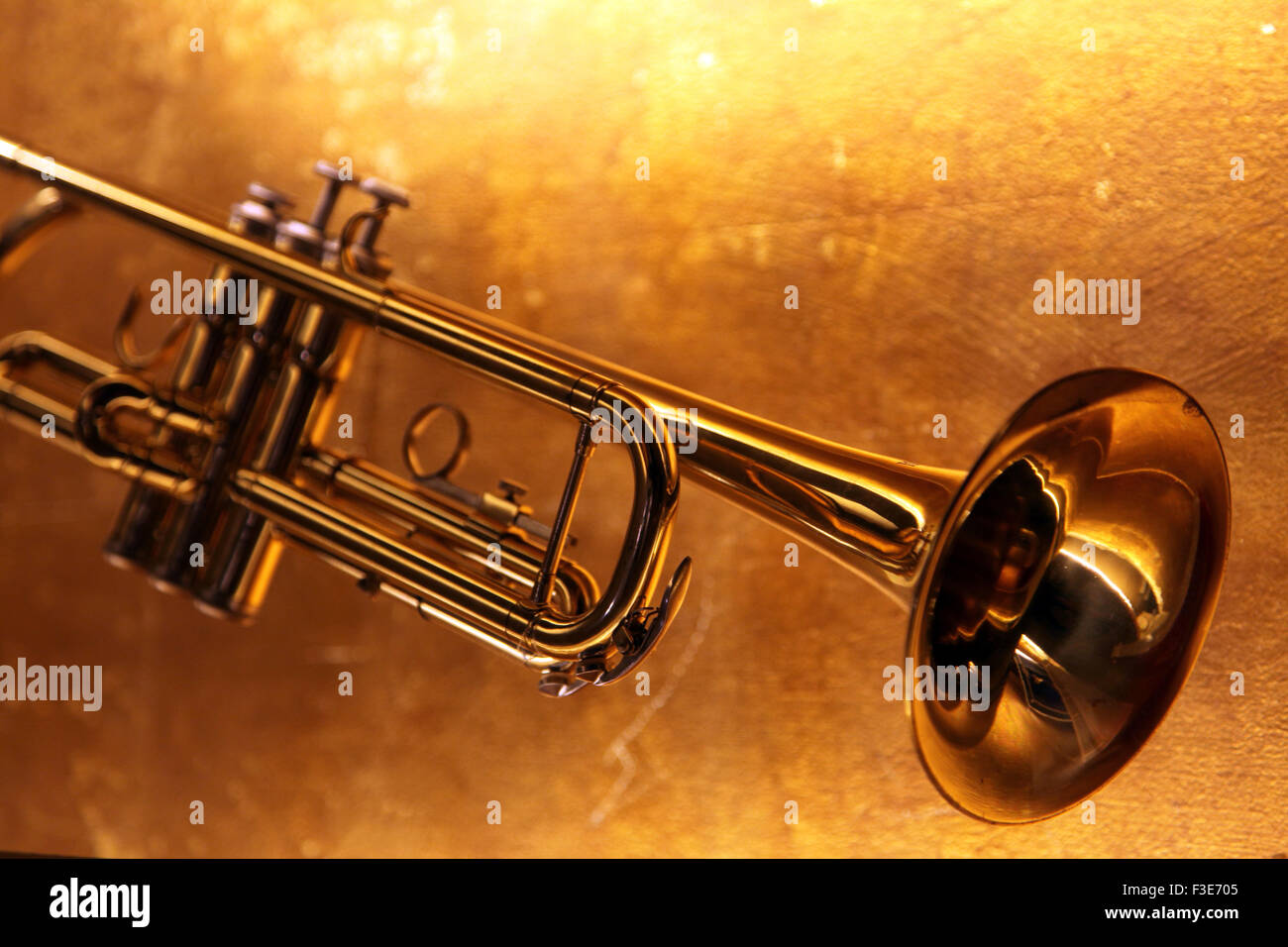 Fragment trumpet closeup Stock Photo - Alamy