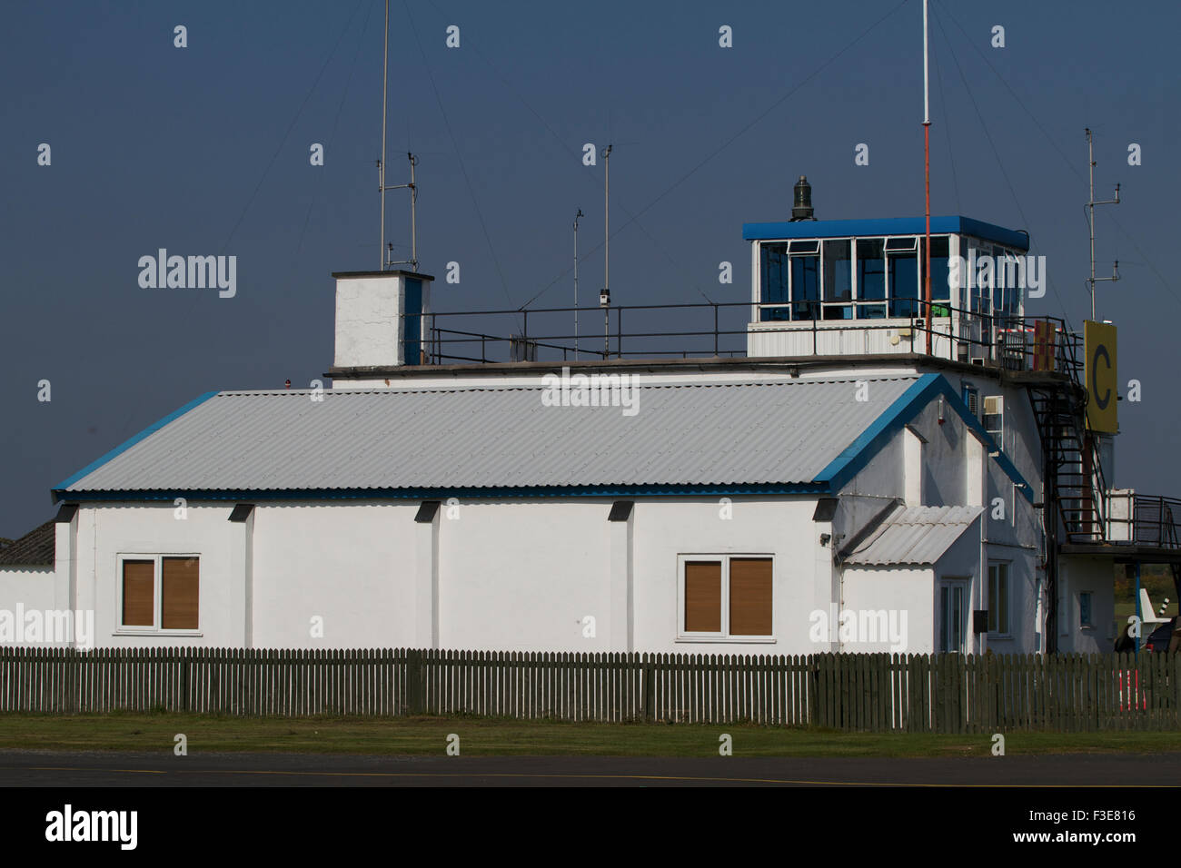 Control tower. Wolverhampton Airfield Stock Photo - Alamy