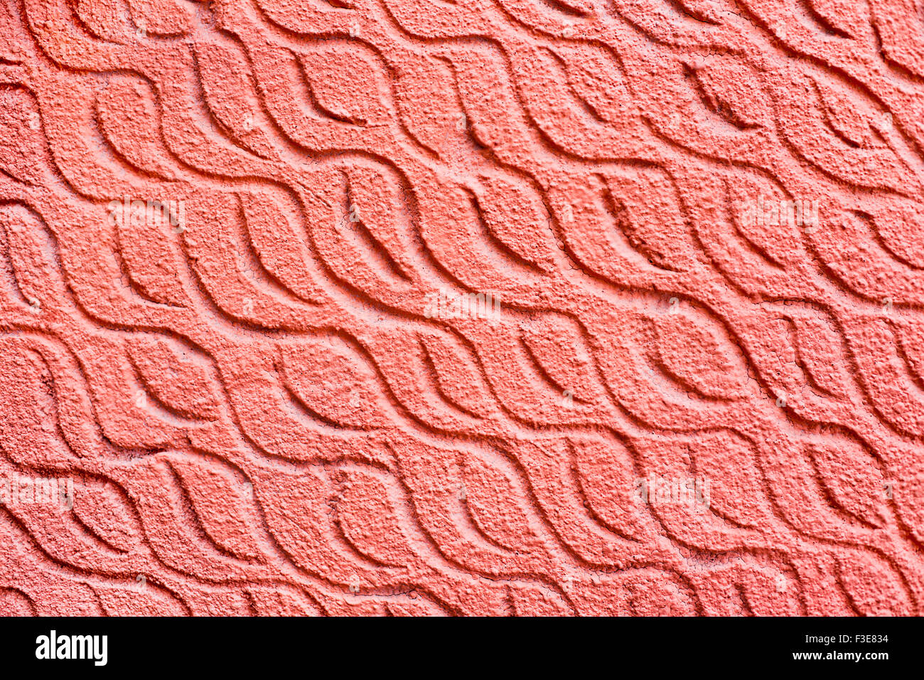 Red sloping wave wall - horizontal background Stock Photo - Alamy