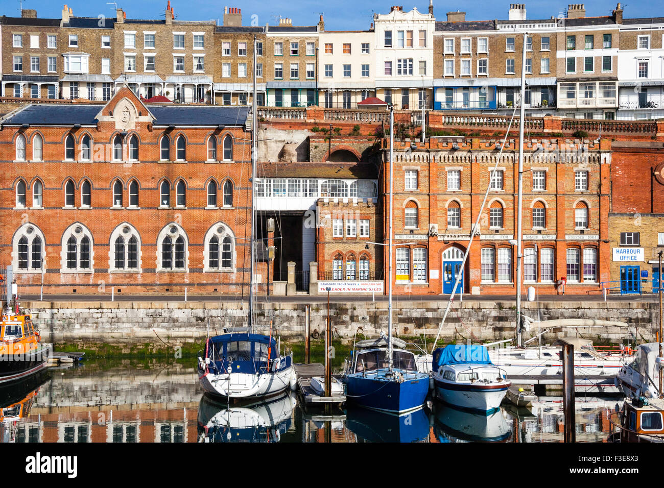 The former 'Ramsgate smack Home for boys' with corridor to the harbour ...