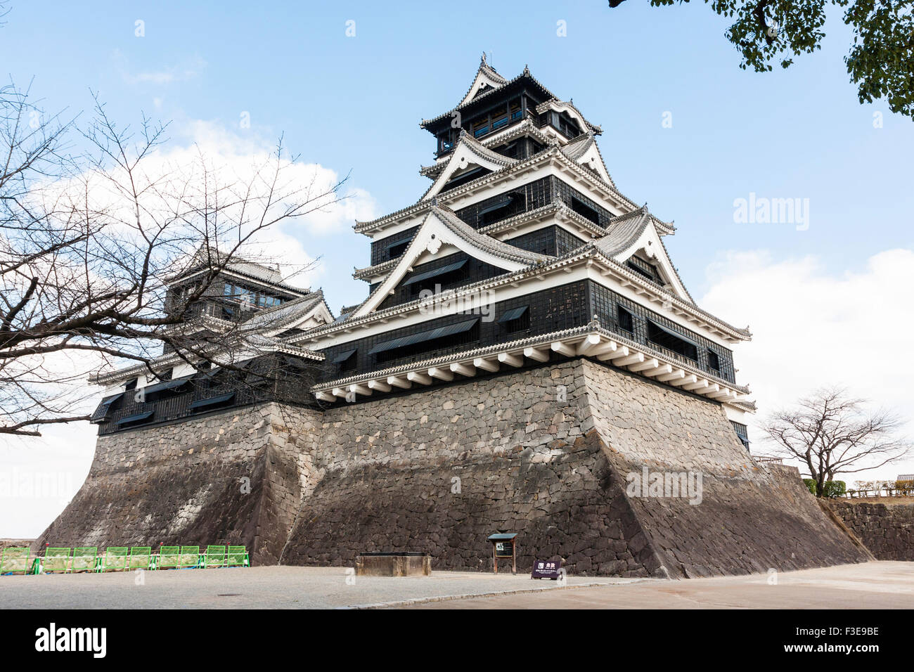 Kumamoto Castle, Daitenshu and Shotenshu, Greater and Lesser keep, pre ...