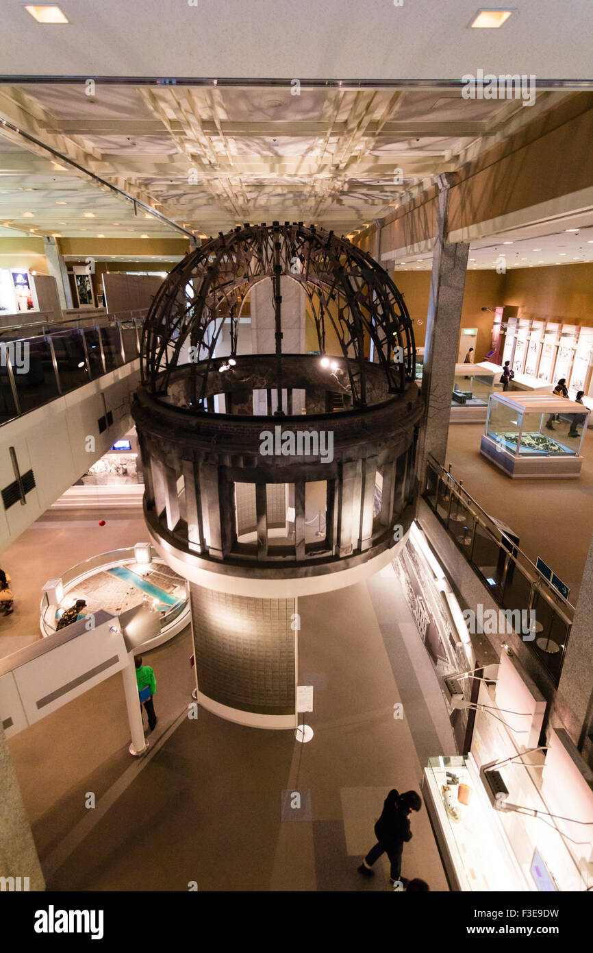 Hiroshima, Japan, Interior of the A-Bomb museum before the 2018 ...