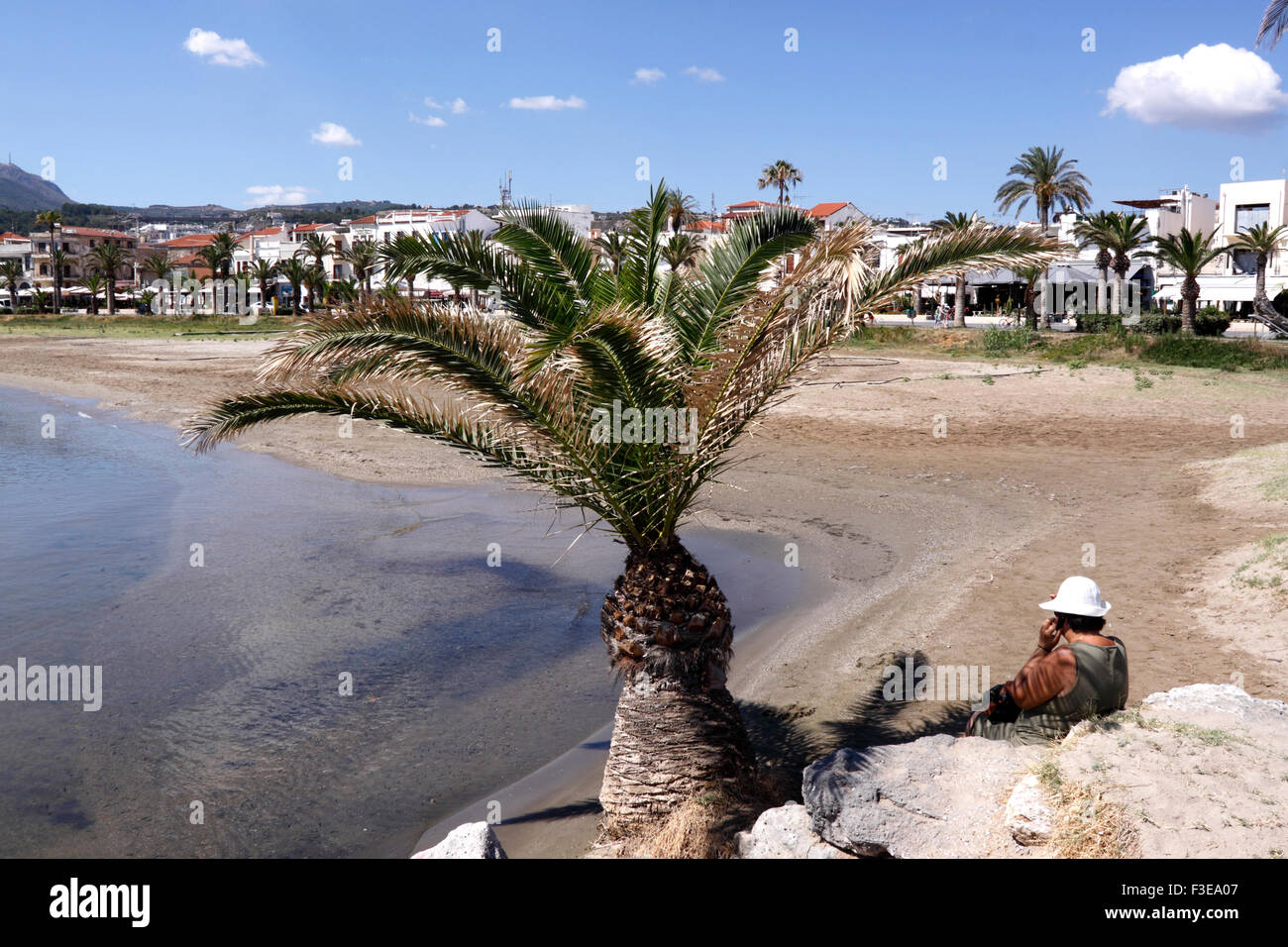 Rethymnon crete beach hi-res stock photography and images - Alamy