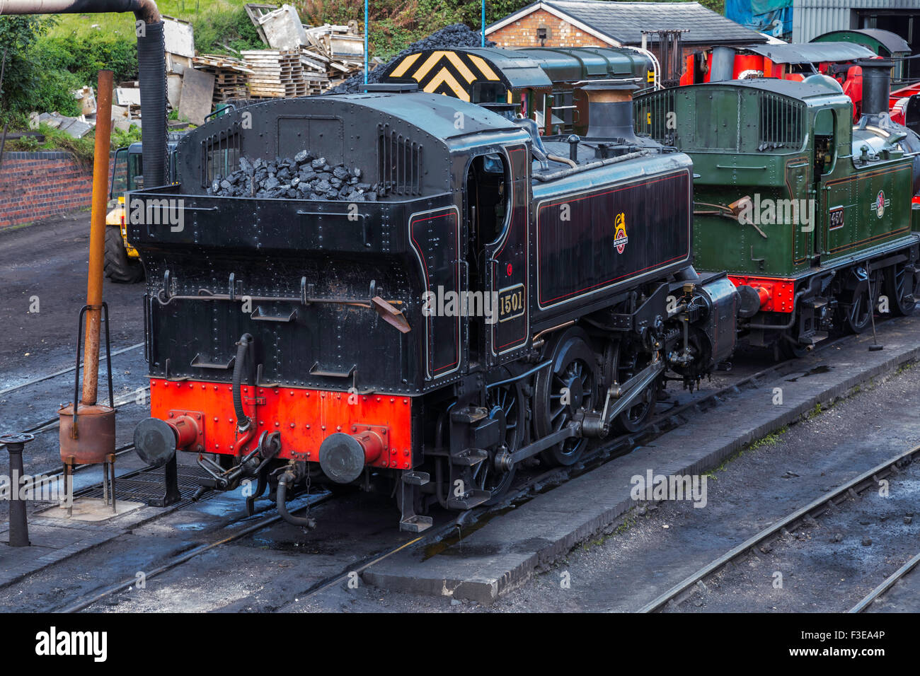 Preserved Hawksworth Designed Shunting Loco in Shed Yard at Bridgnorth ...
